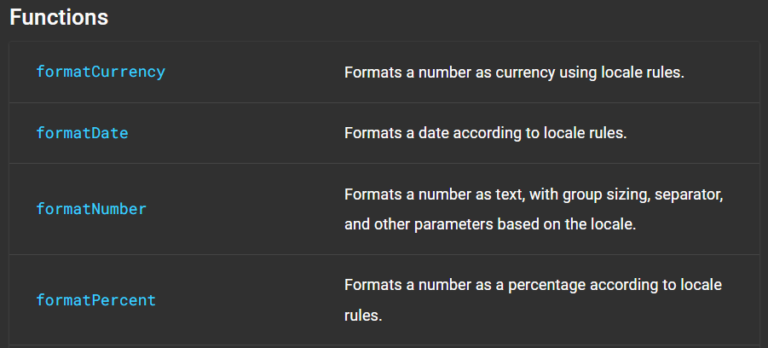 Formatting functions in Angular | Angular Newsletter
